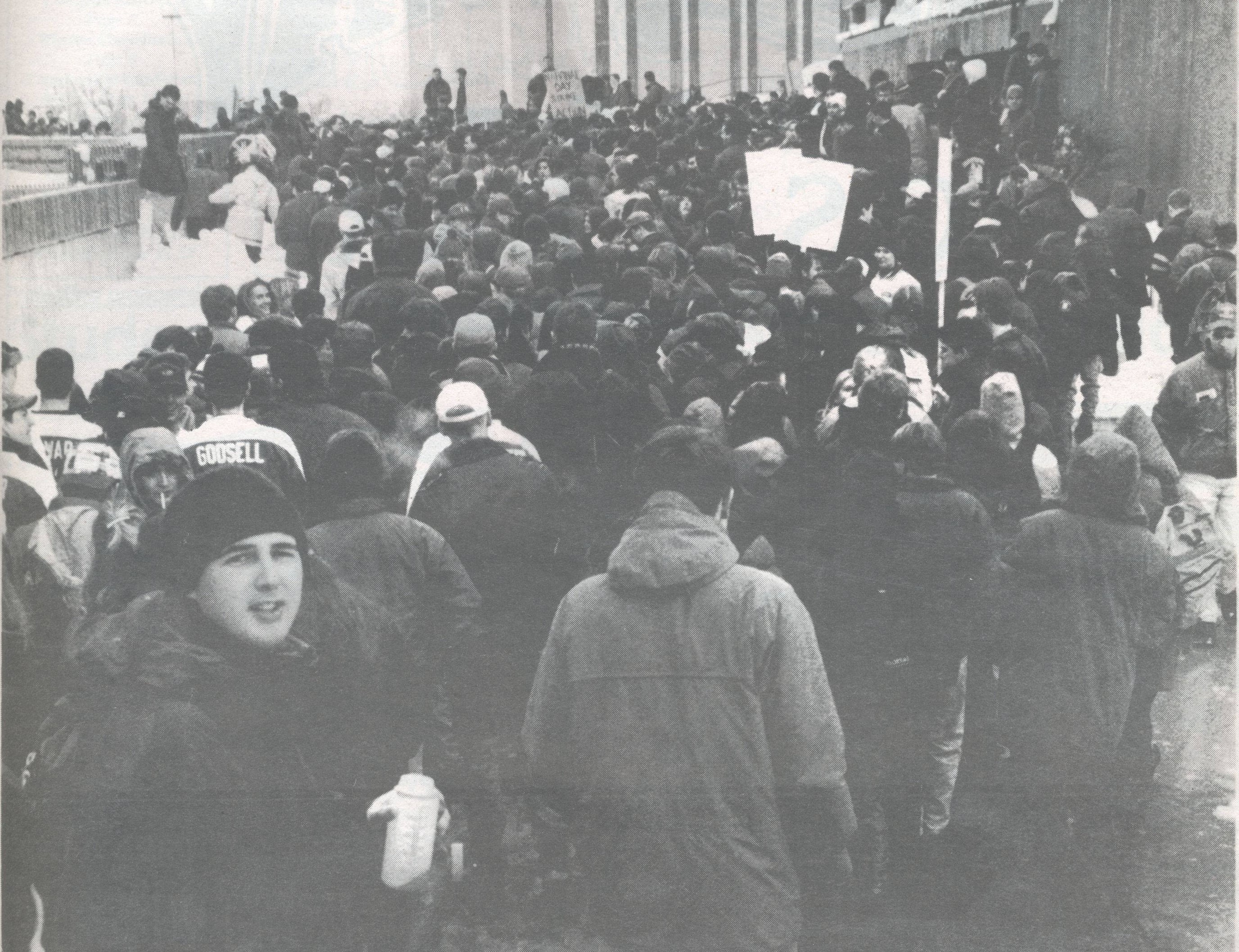 1995: Students march on Confederation Building – Matt Barter